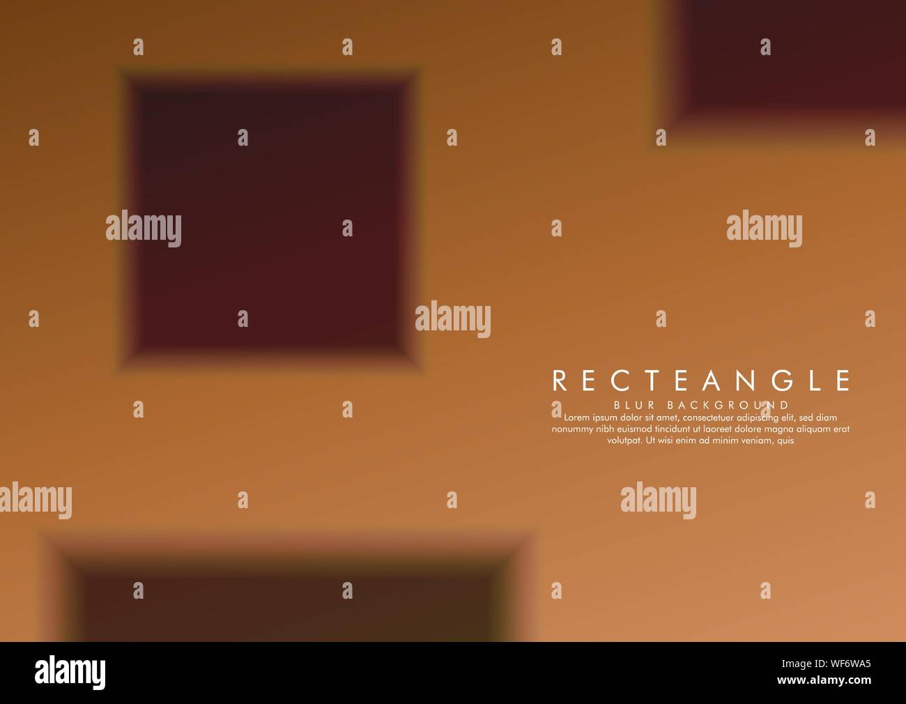 Vector illustration of a blur box with a gradient background. color ...