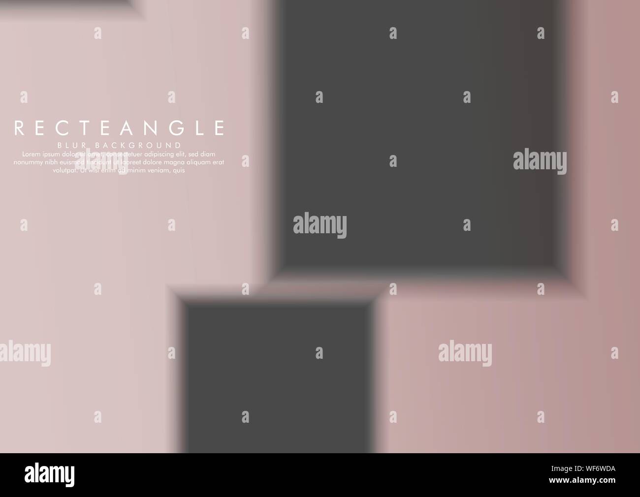 Vector illustration of a blur box with a gradient background. color ...