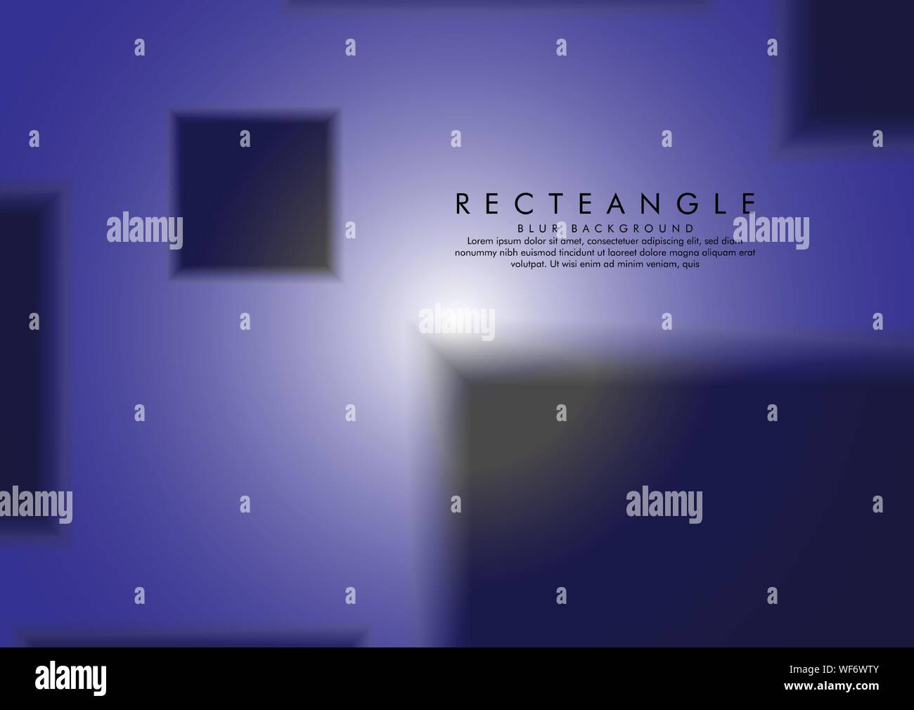 Vector illustration of a blur box with a background color radial ...