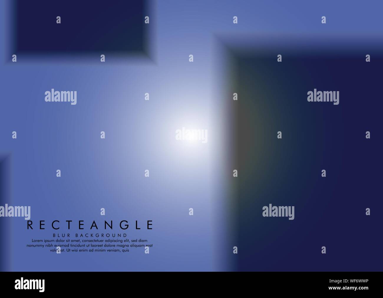 Vector illustration of a blur box with a background color radial ...