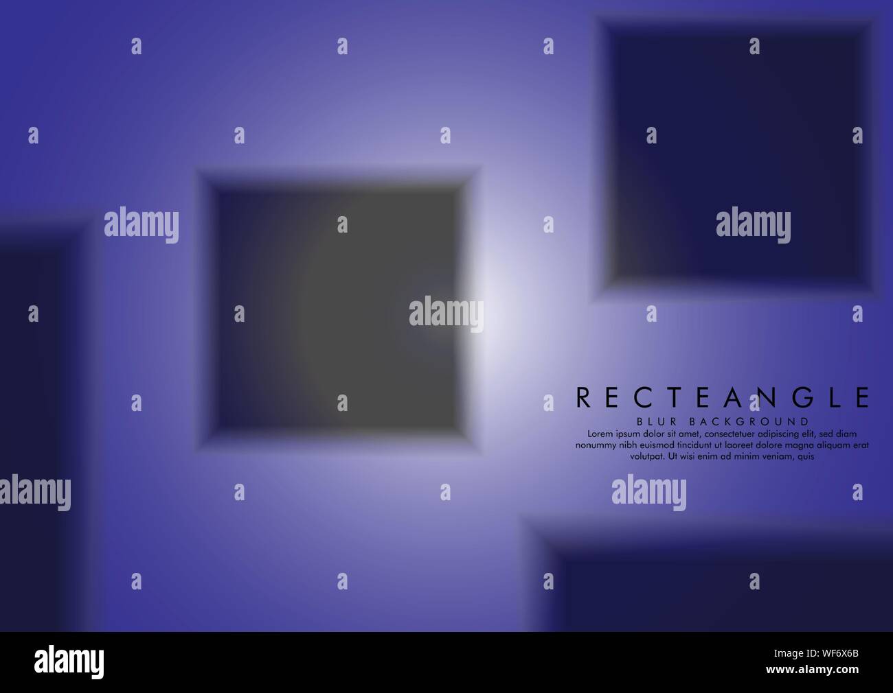 Vector illustration of a blur box with a background color radial ...