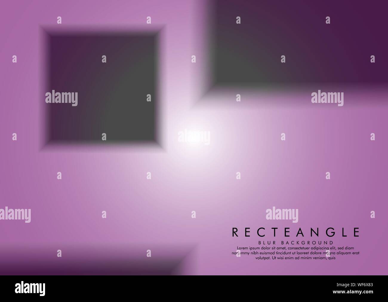 Vector illustration of a blur box with a background color radial ...