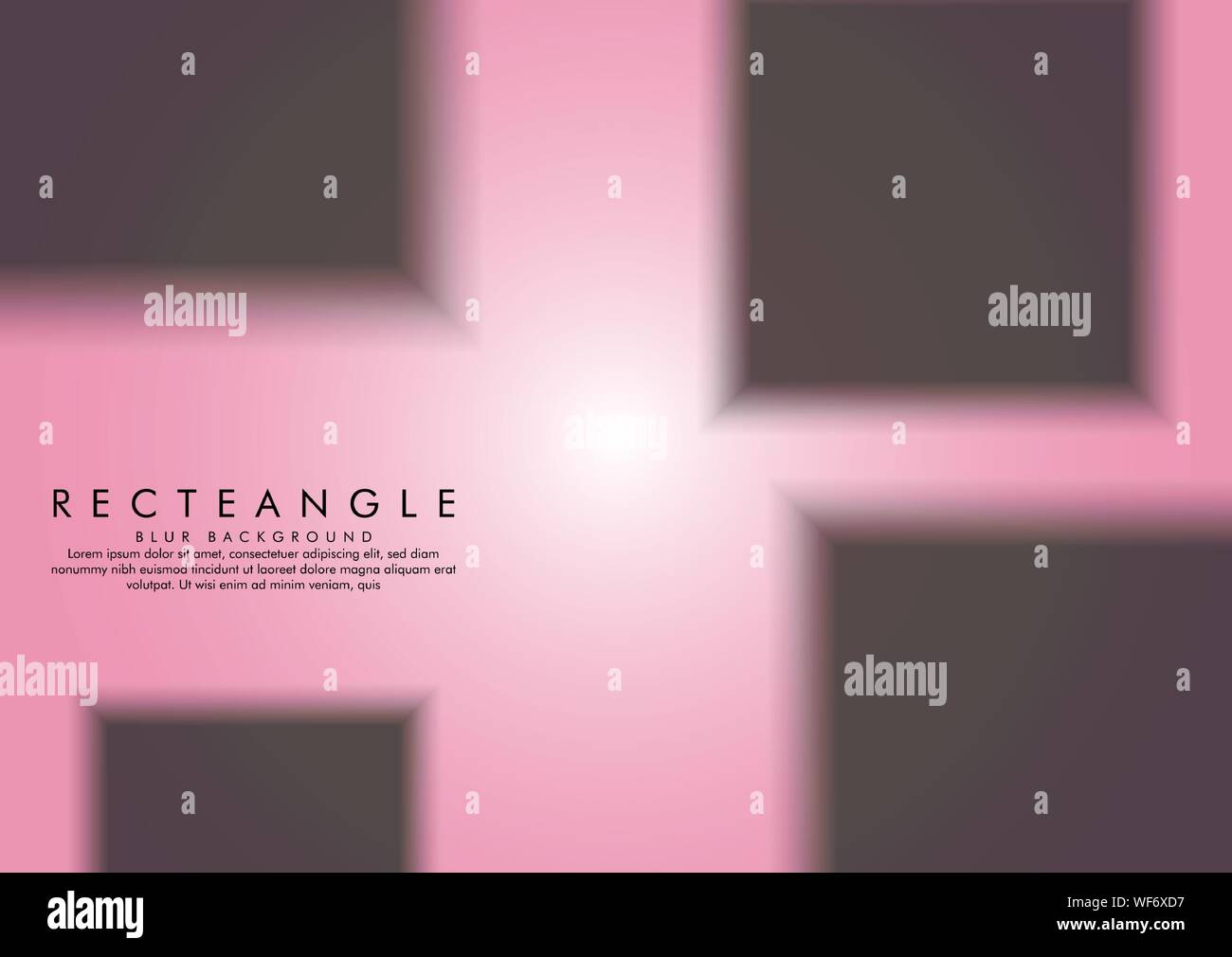 Vector illustration of a blur box with a background color radial ...