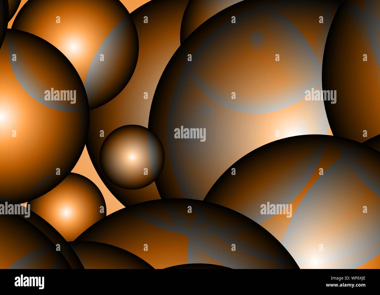 Vector illustration of colourful design template with circles style ...