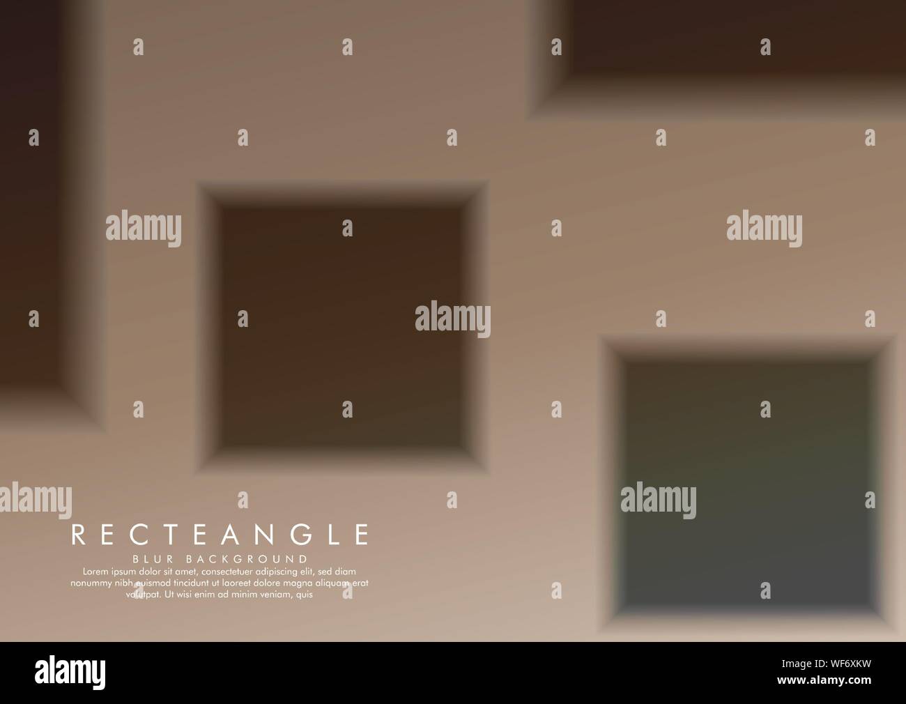 Vector illustration of a blur box with a gradient background. color ...