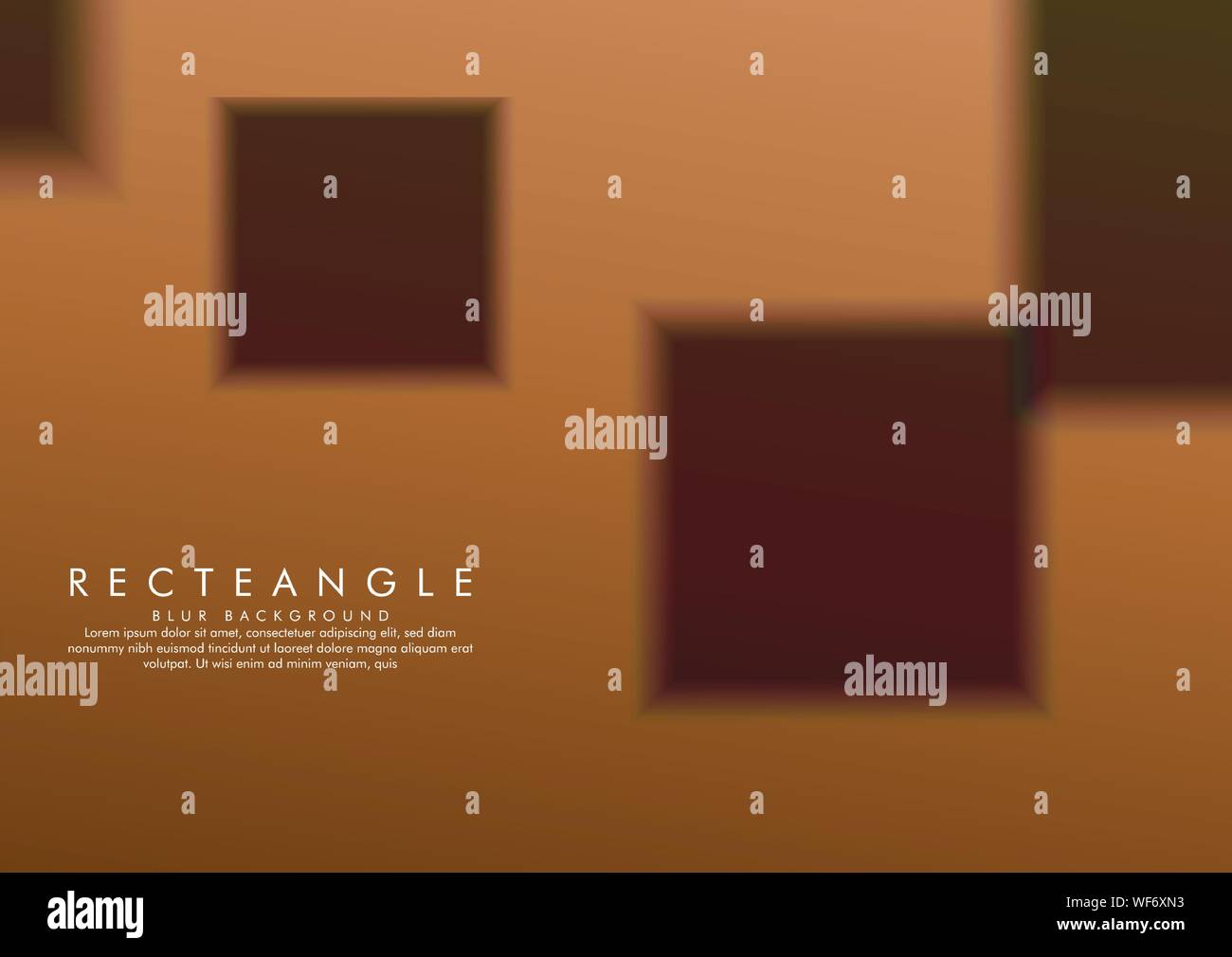 Vector illustration of a blur box with a gradient background. color ...