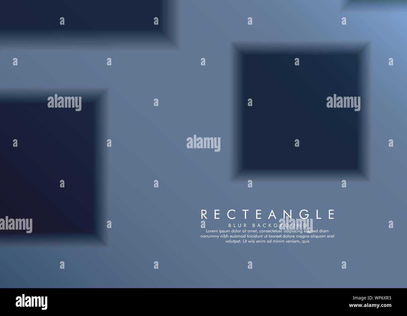 Vector illustration of a blur box with a gradient background. color ...