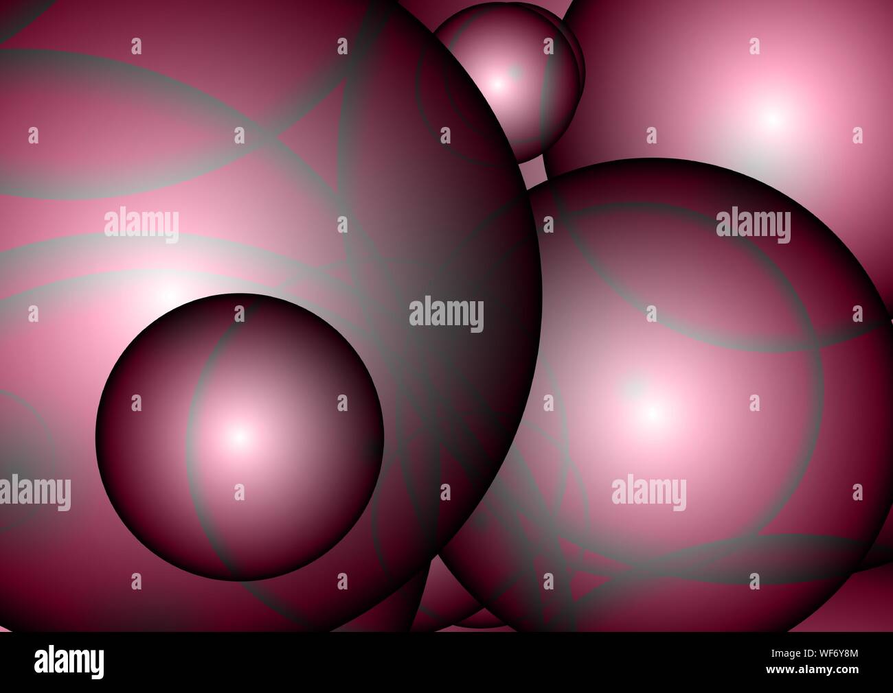 Vector illustration of colourful design template with circles style ...