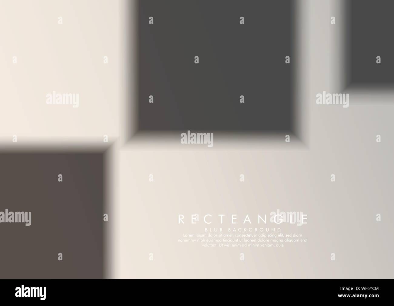 Vector illustration of a blur box with a gradient background. color ...