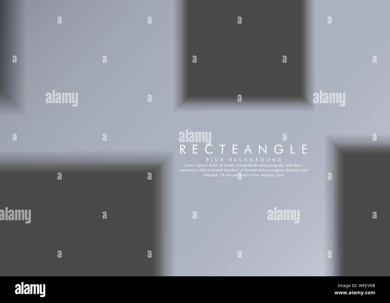 Vector illustration of a blur box with a gradient background. color ...