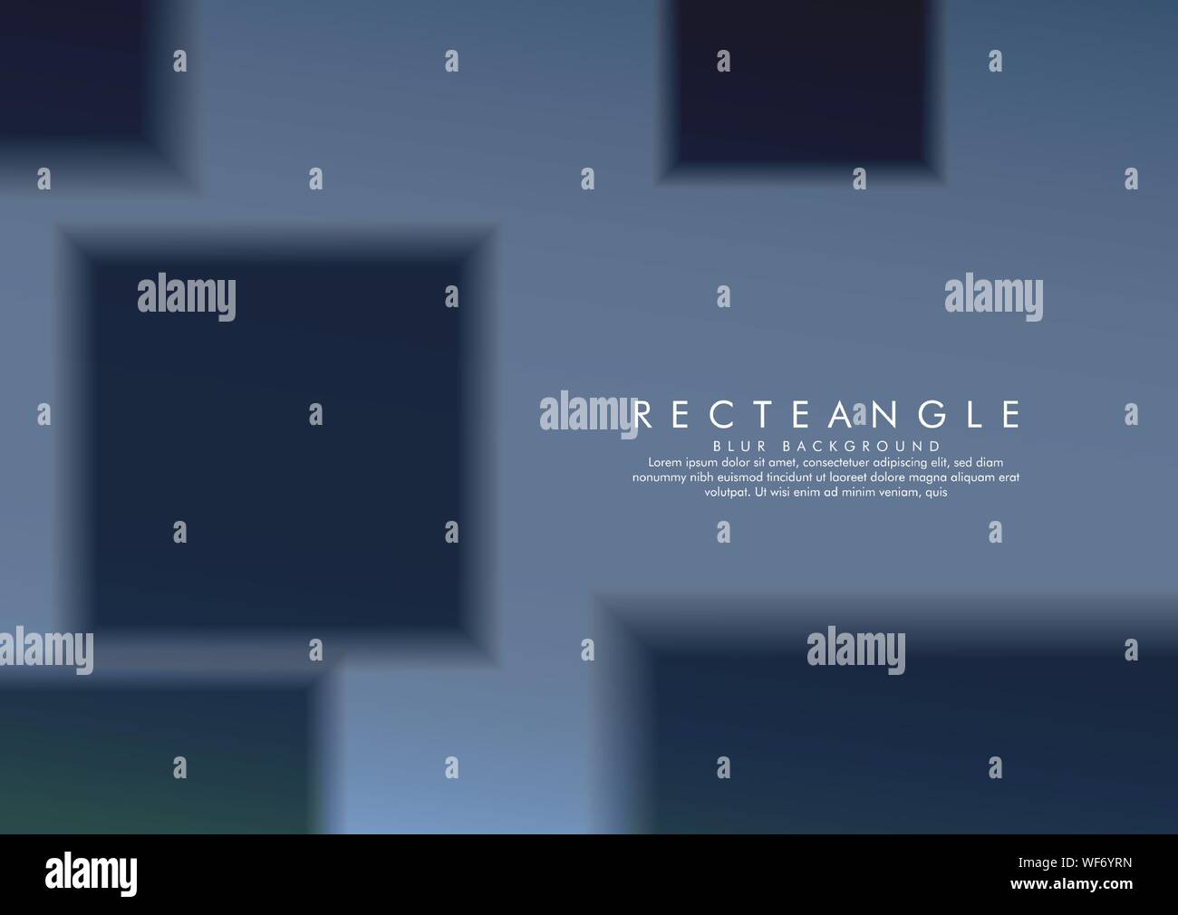 Vector illustration of a blur box with a gradient background. color ...