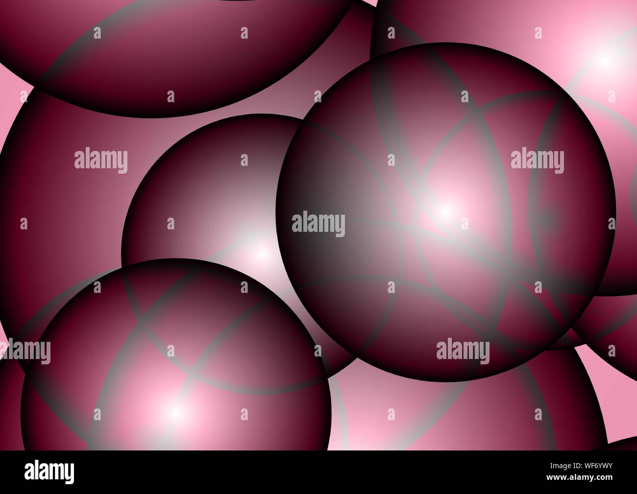 Vector illustration of colourful design template with circles style ...