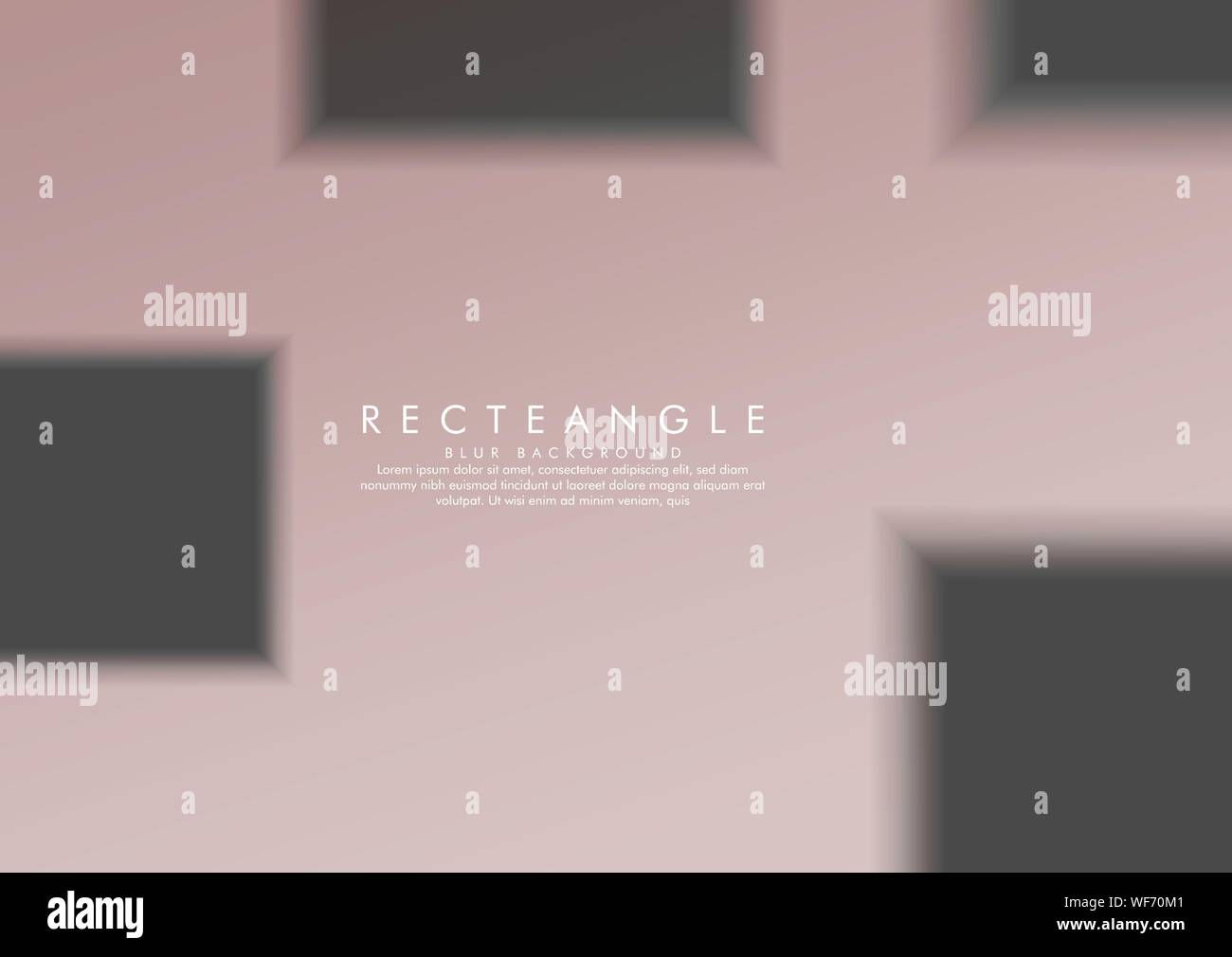 Vector illustration of a blur box with a gradient background. color ...