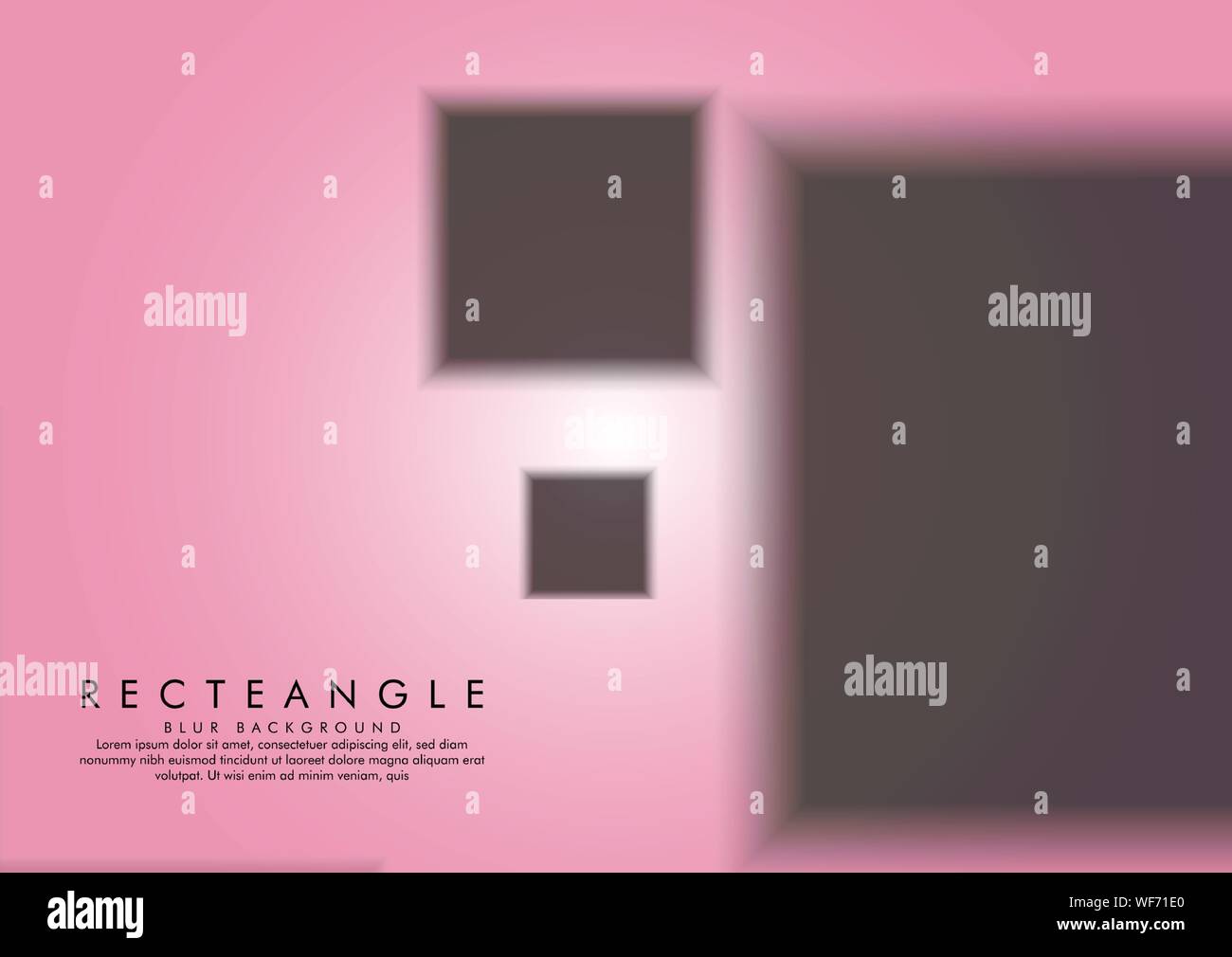 Vector illustration of a blur box with a background color radial ...