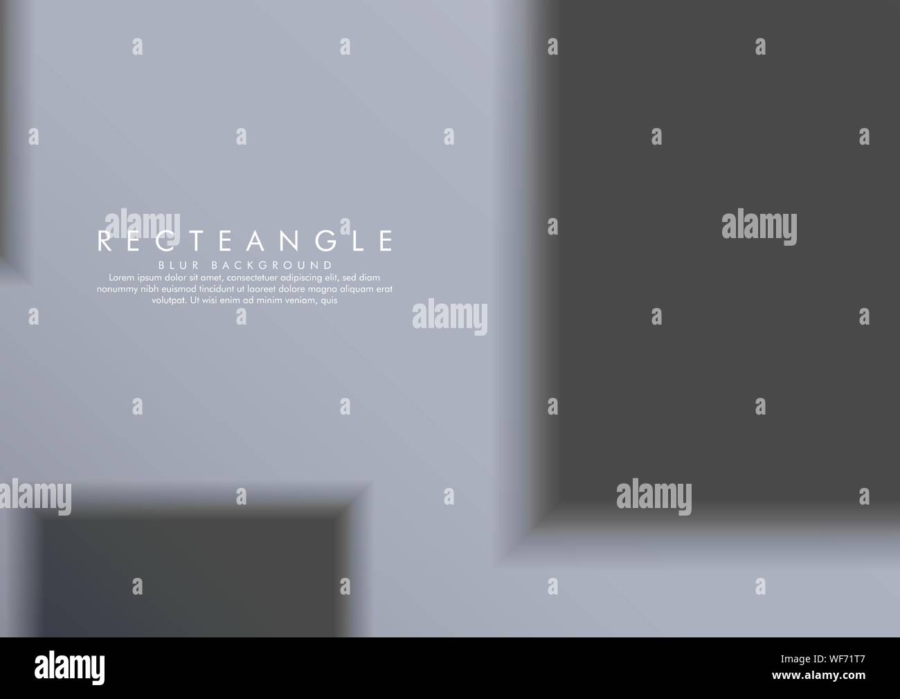 Vector illustration of a blur box with a gradient background. color ...