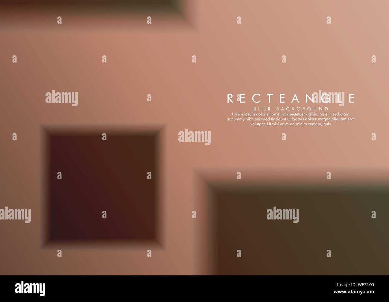 Vector illustration of a blur box with a gradient background. color ...