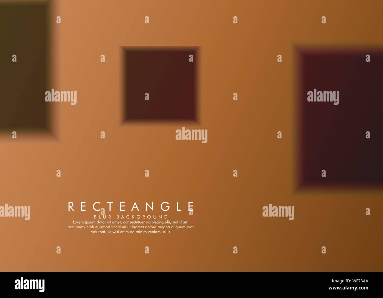 Vector illustration of a blur box with a gradient background. color ...