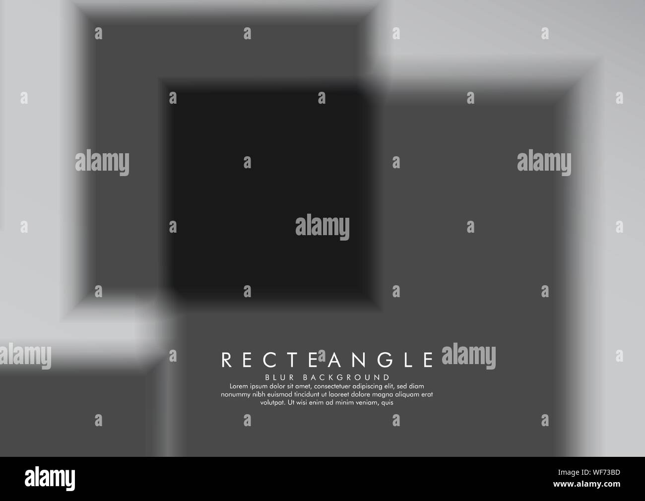 Vector illustration of a blur box with a gradient background. color ...