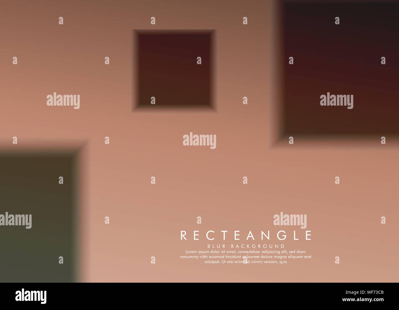 Vector illustration of a blur box with a gradient background. color ...