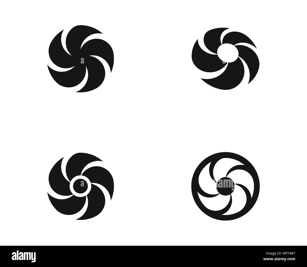 vortex vector illustration icon Logo Template design Stock Vector Image ...