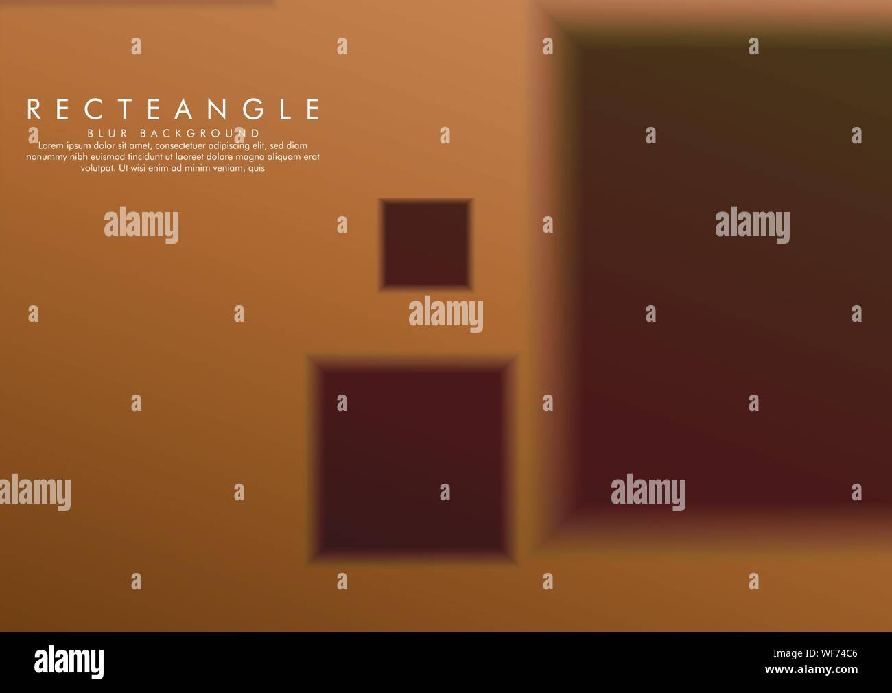 Vector illustration of a blur box with a gradient background. color ...