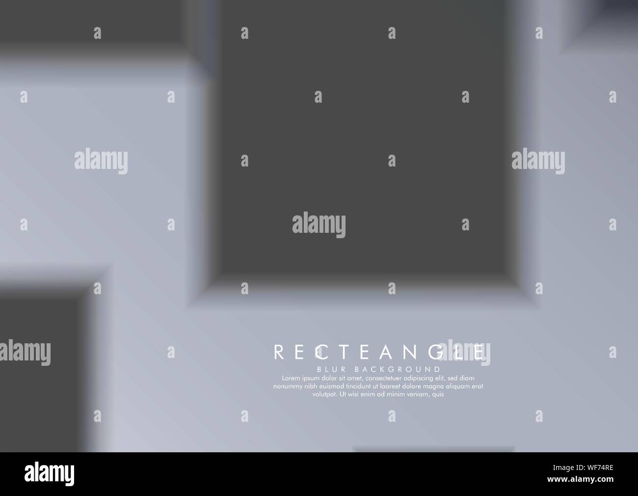 Vector illustration of a blur box with a gradient background. color ...