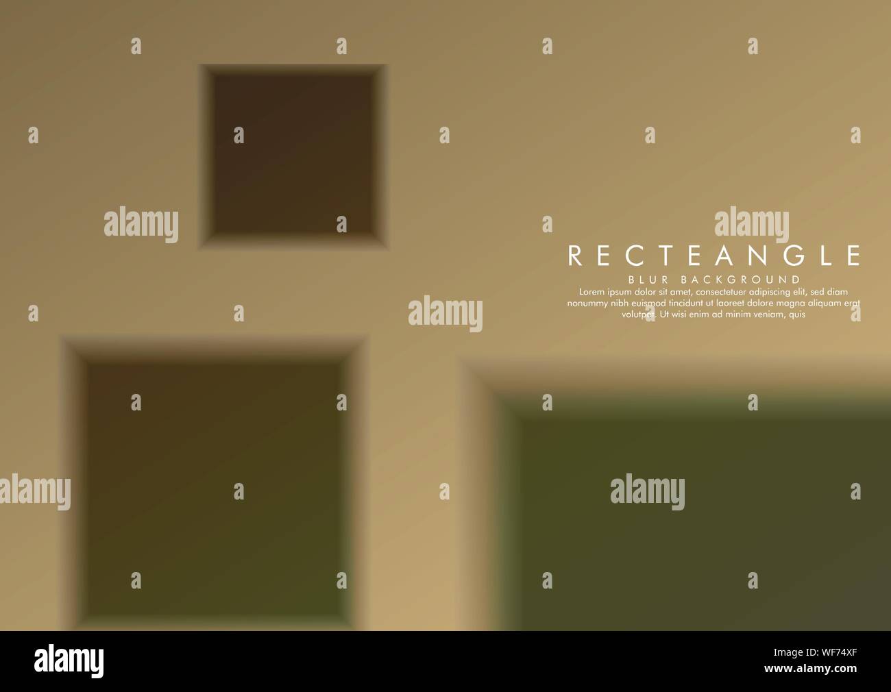 Vector illustration of a blur box with a gradient background. color ...