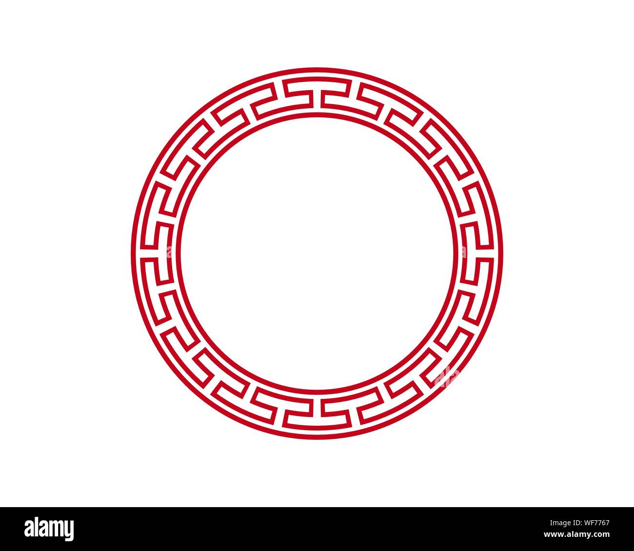 Chinese border Vector illustration design template Stock Vector Image ...