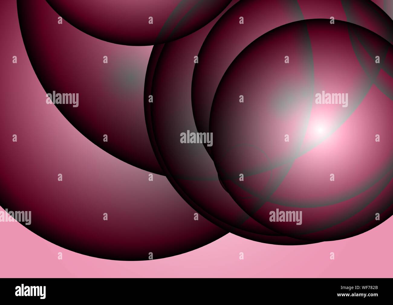 Vector illustration of colourful design template with circles style ...