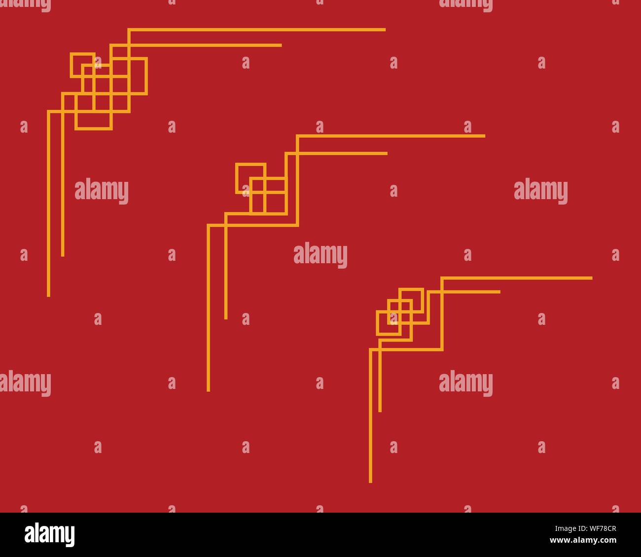 Chinese border Vector illustration design template Stock Vector Image ...