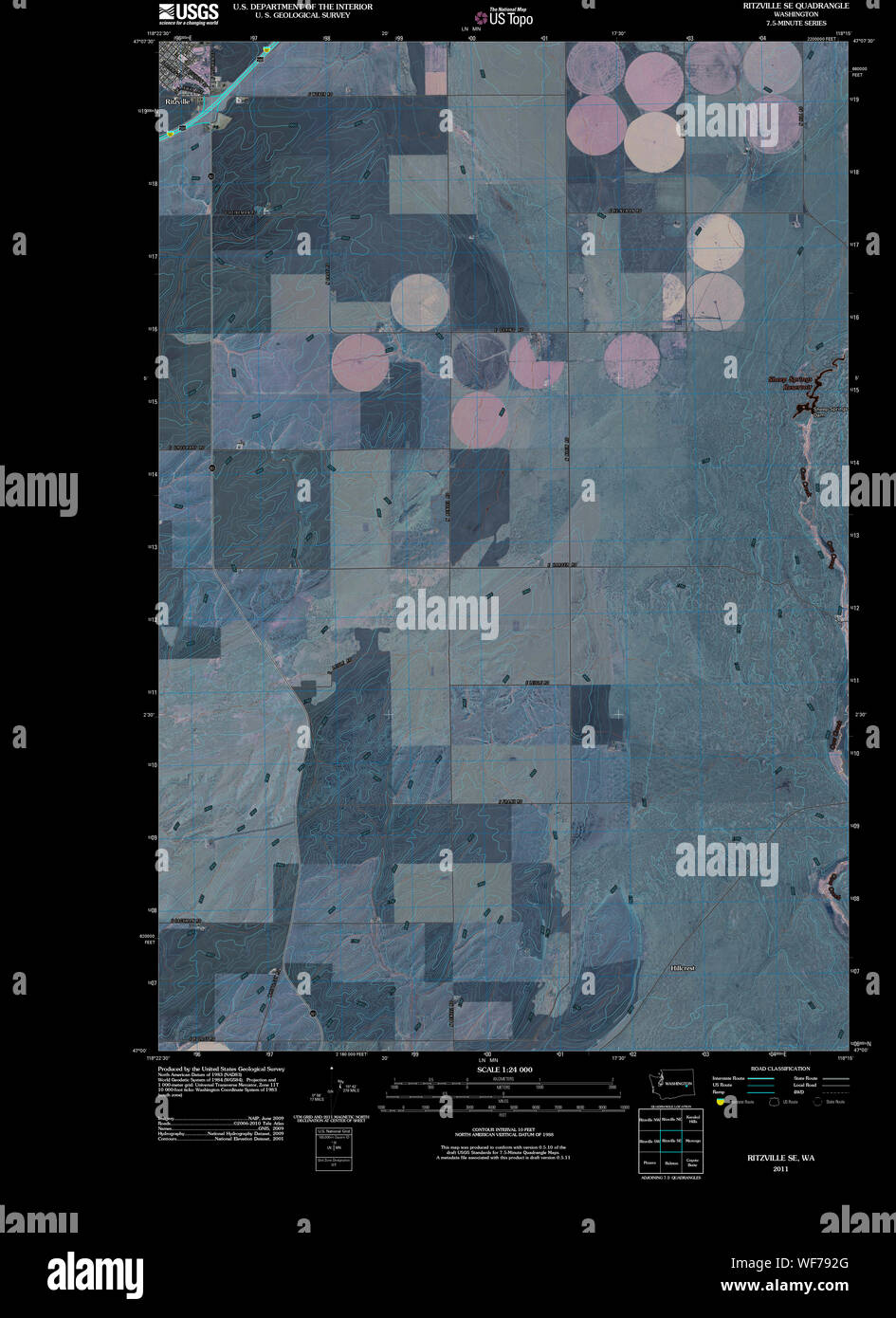 Map of ritzville hi-res stock photography and images - Alamy