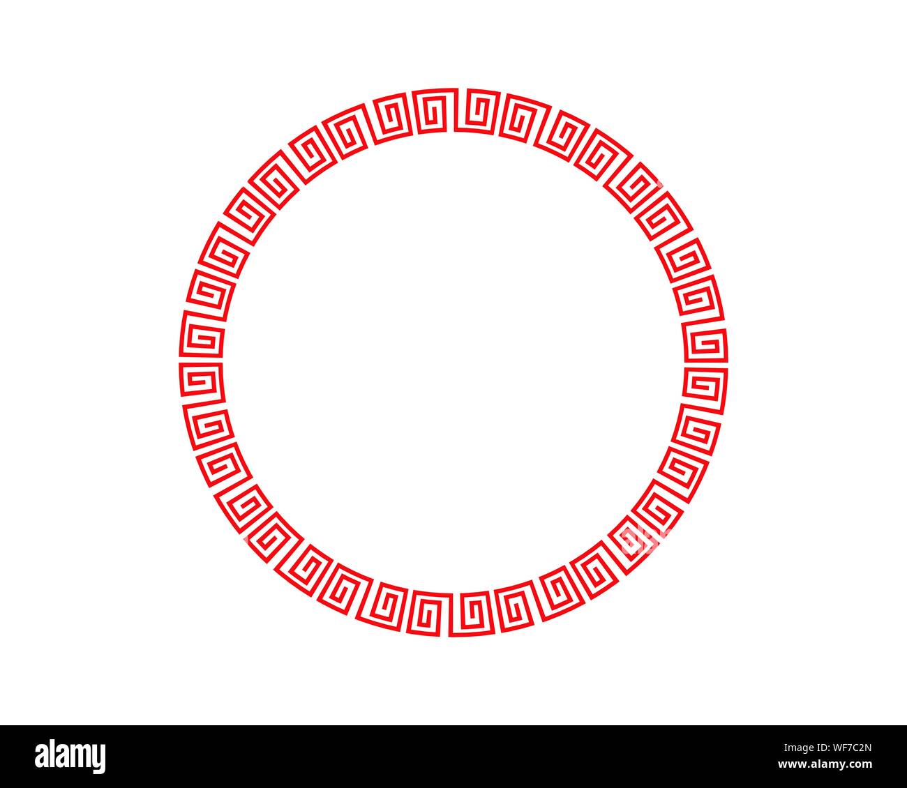 Chinese border Vector illustration design template Stock Vector Image ...