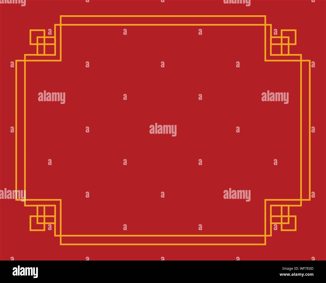 Chinese border Vector illustration design template Stock Vector Image ...