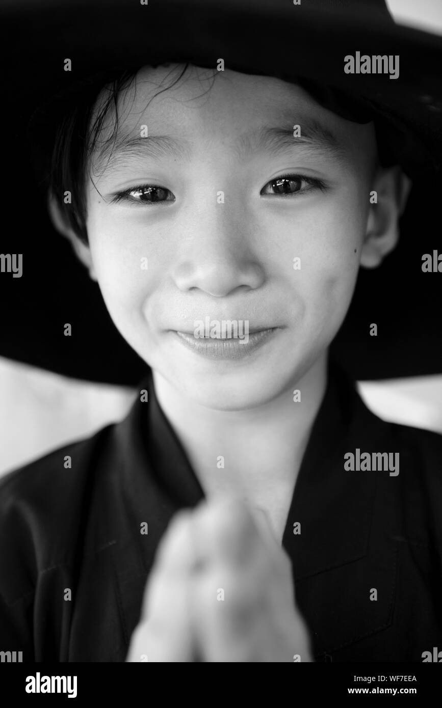 Boy years hat portrait hi-res stock photography and images - Alamy