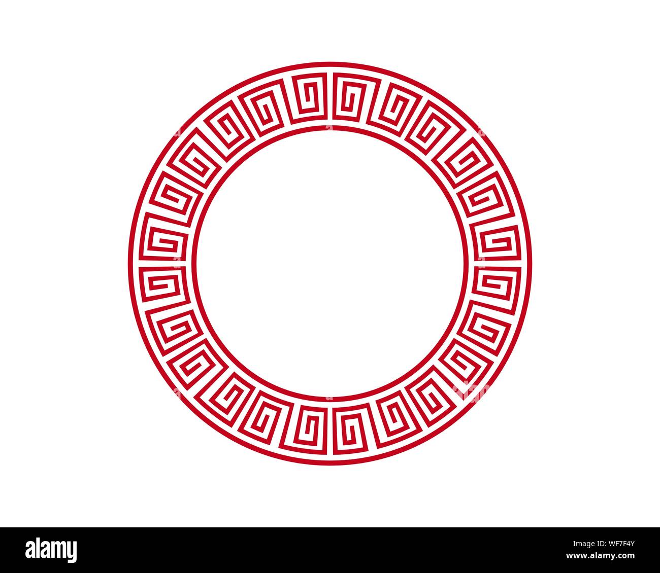 Chinese border Vector illustration design template Stock Vector Image ...