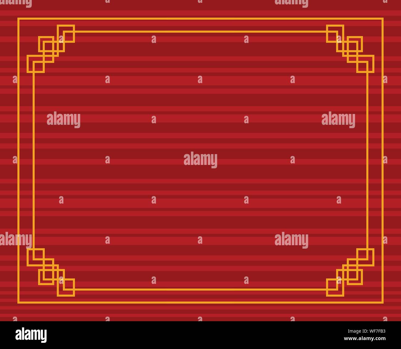 Chinese border Vector illustration design template Stock Vector Image ...