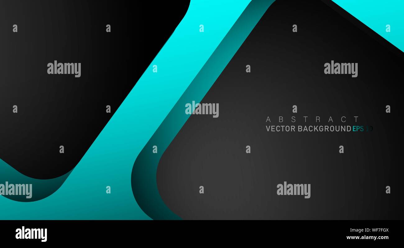 Geometric vector backgrounds that overlap layers on black space for ...