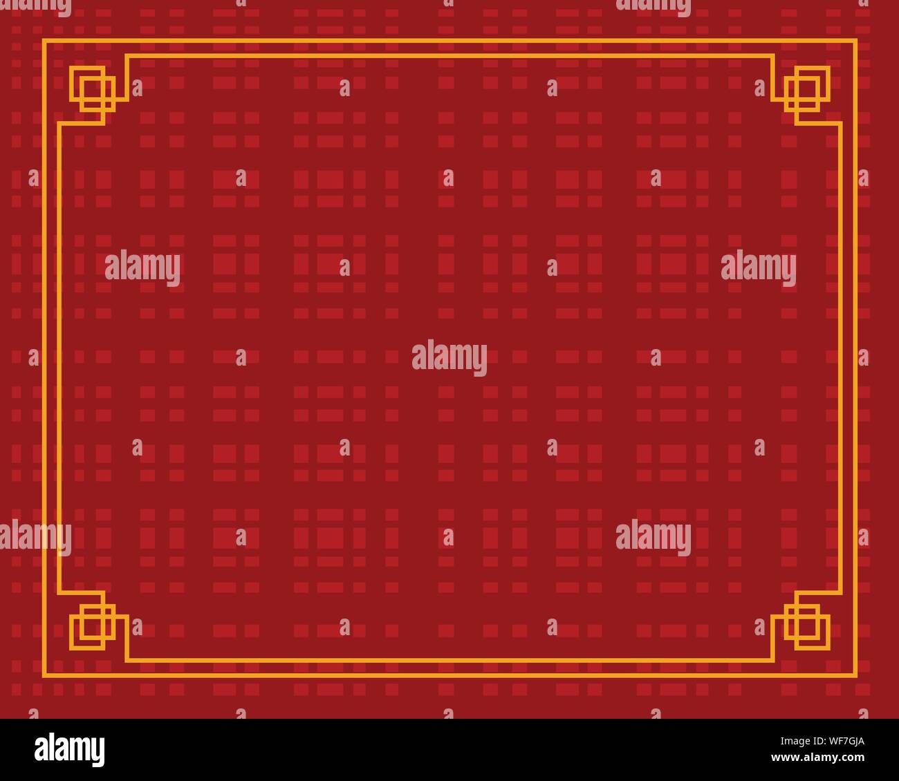 Chinese border Vector illustration design template Stock Vector Image ...