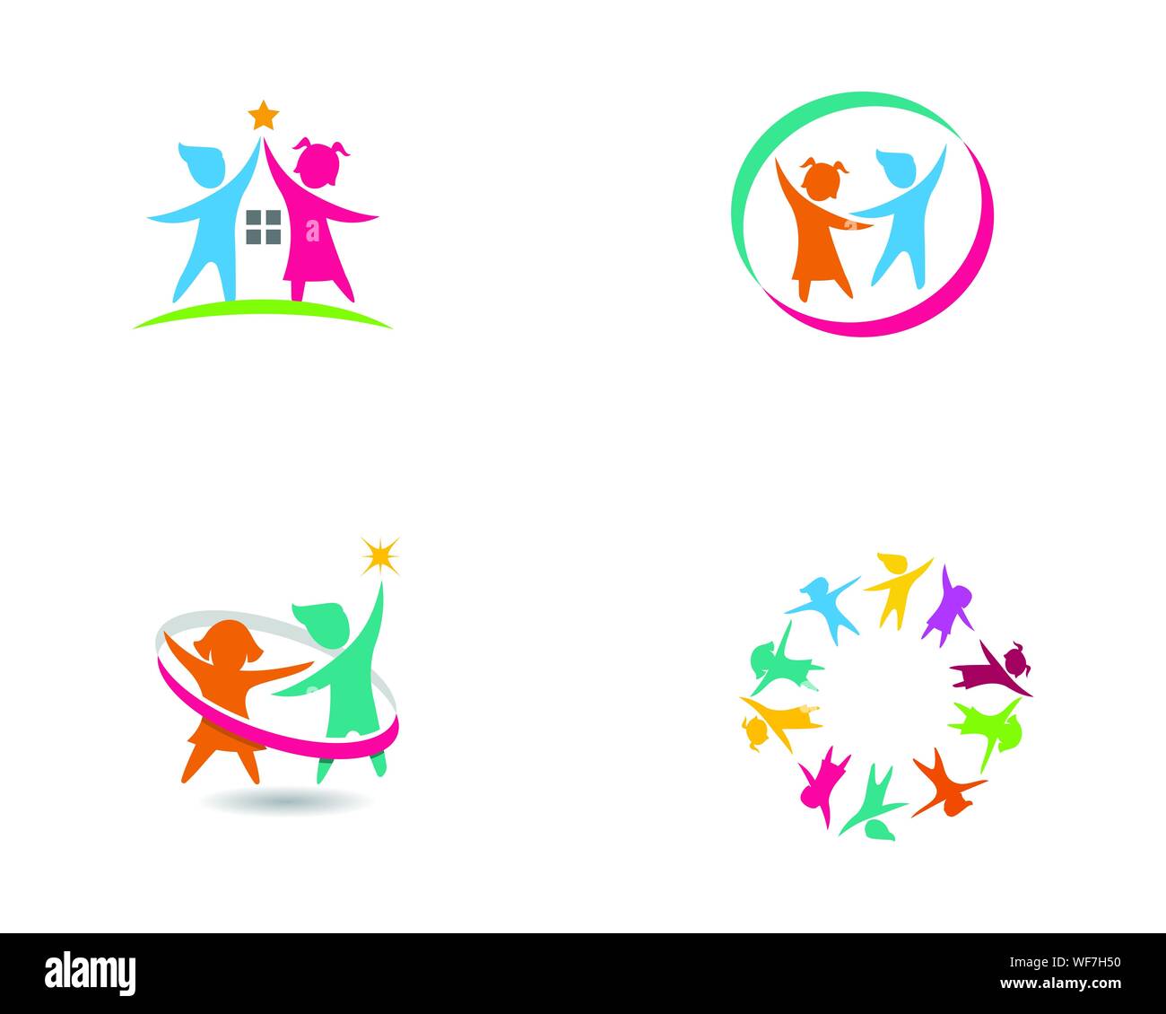 kids concept vector illustration icon design Stock Vector Image & Art ...