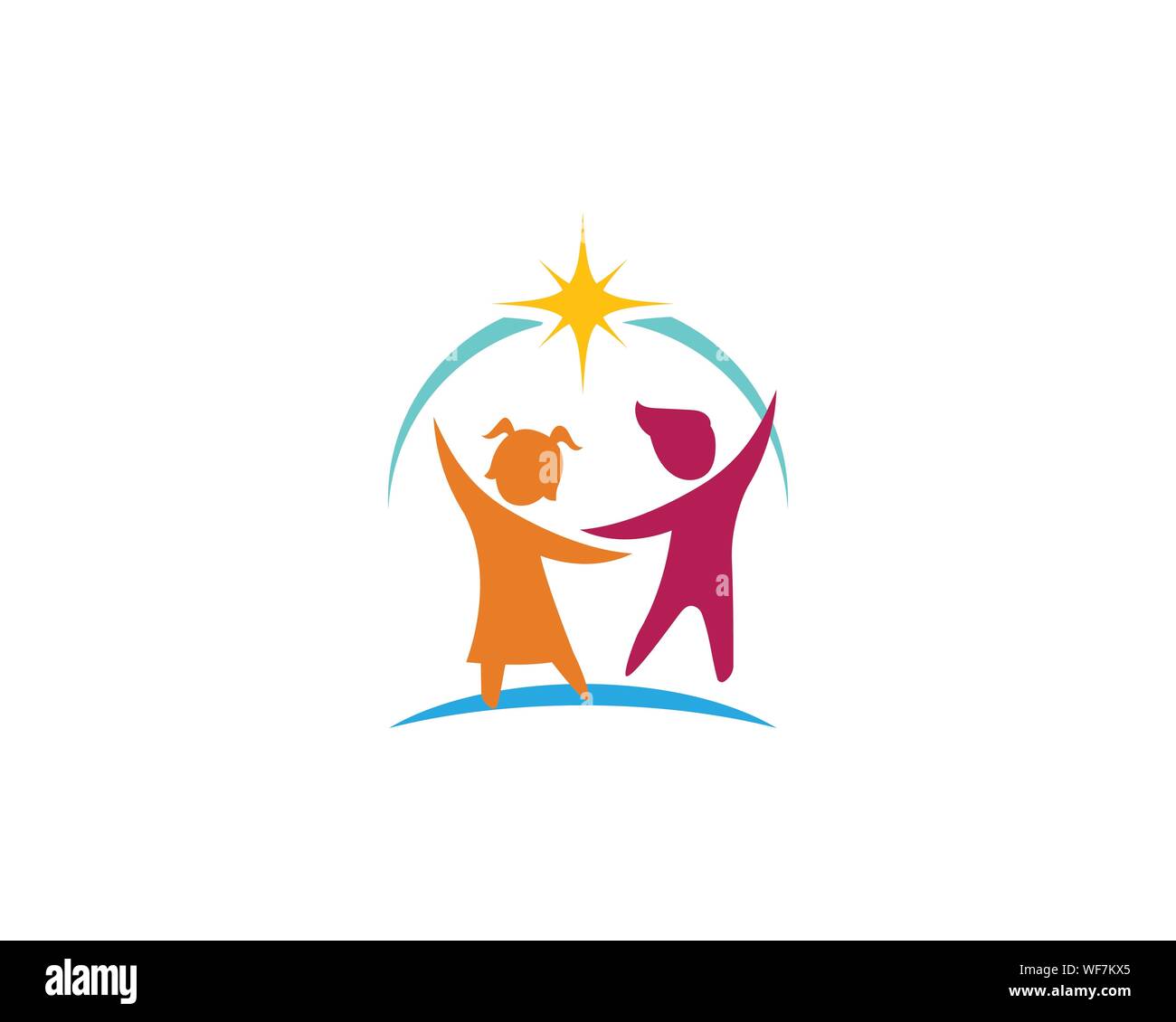 kids concept vector illustration icon design Stock Vector Image & Art ...