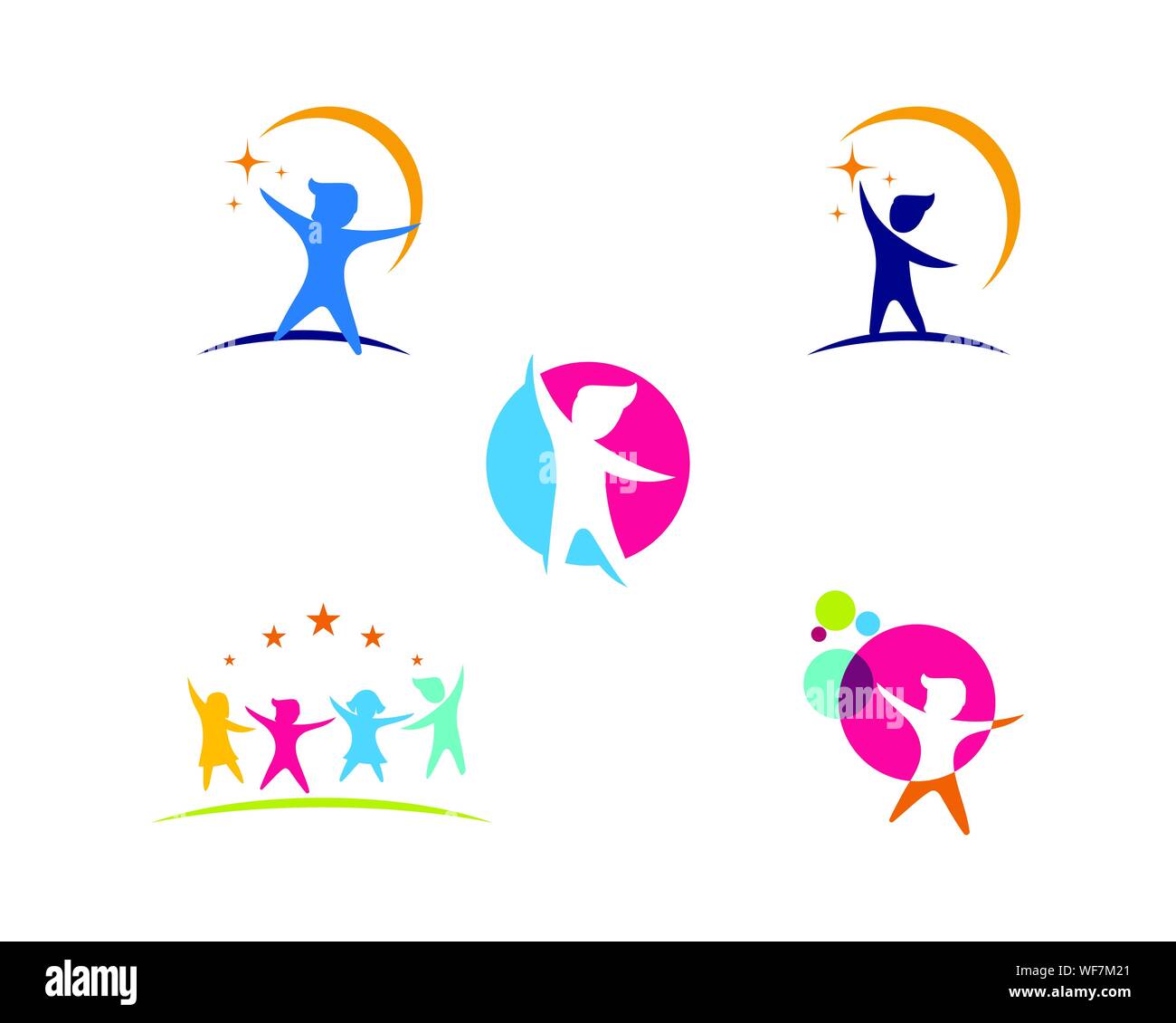 kids concept vector illustration icon design Stock Vector Image & Art ...