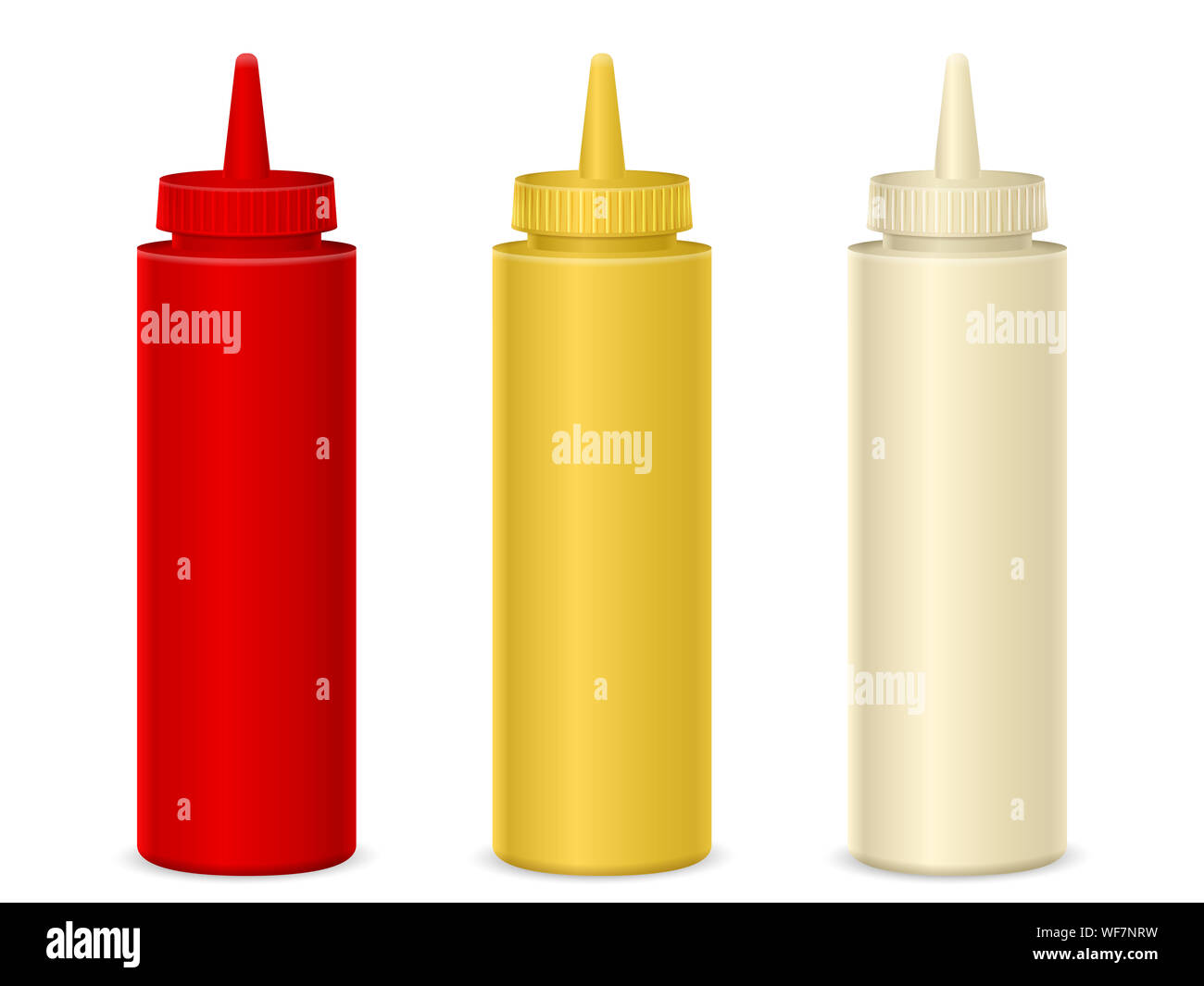 Sauce bottles on a white background. Vector illustration Stock Photo ...