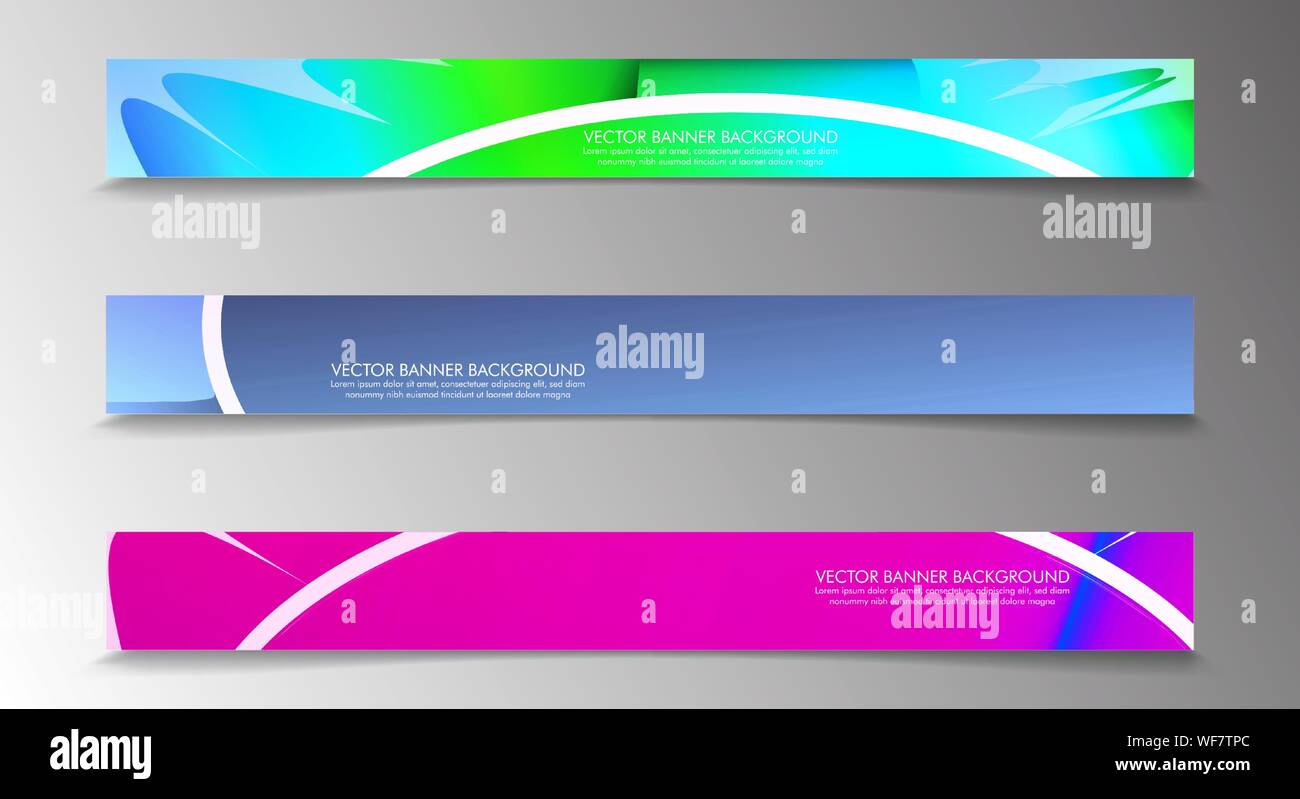 Set banner background with multicolor composition . vector design ...
