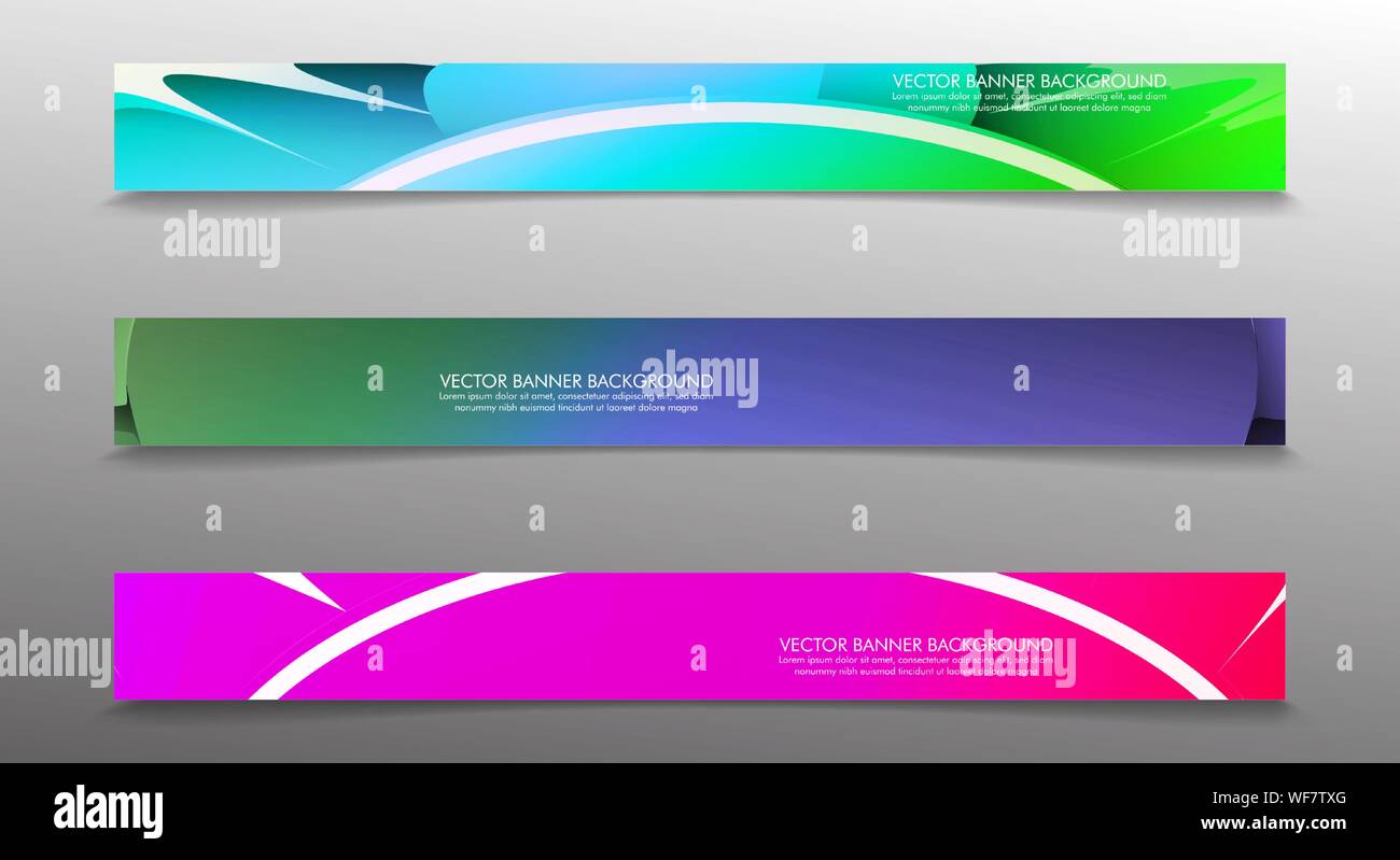 Set banner background with multicolor composition . vector design ...