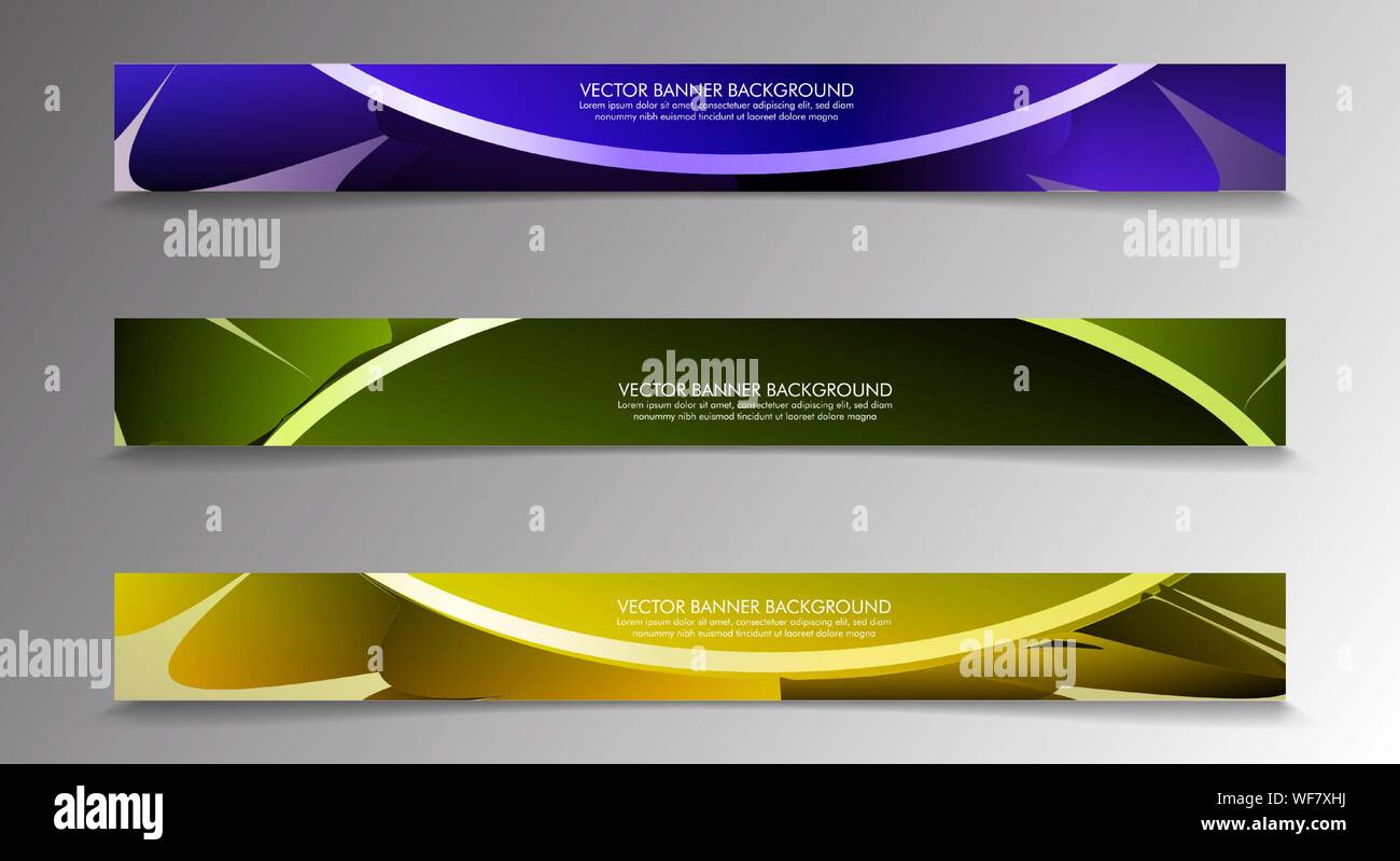 Set banner background with multicolor composition . vector design ...