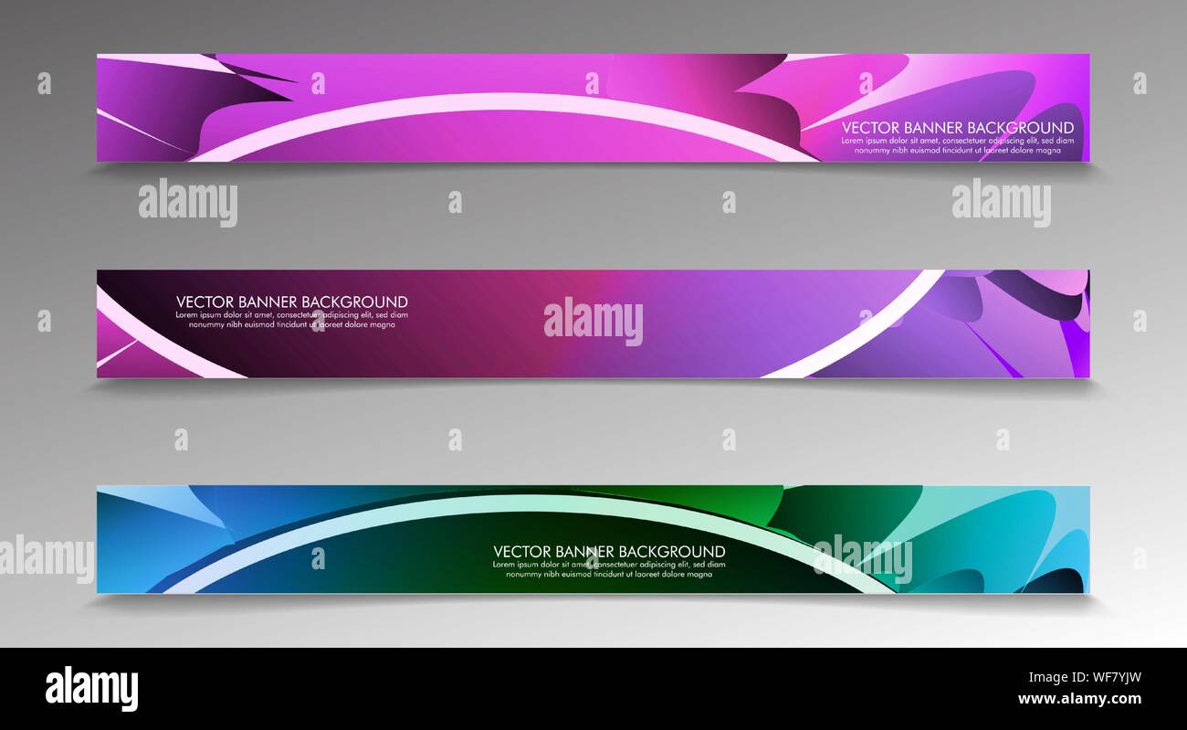 Set banner background with multicolor composition . vector design ...
