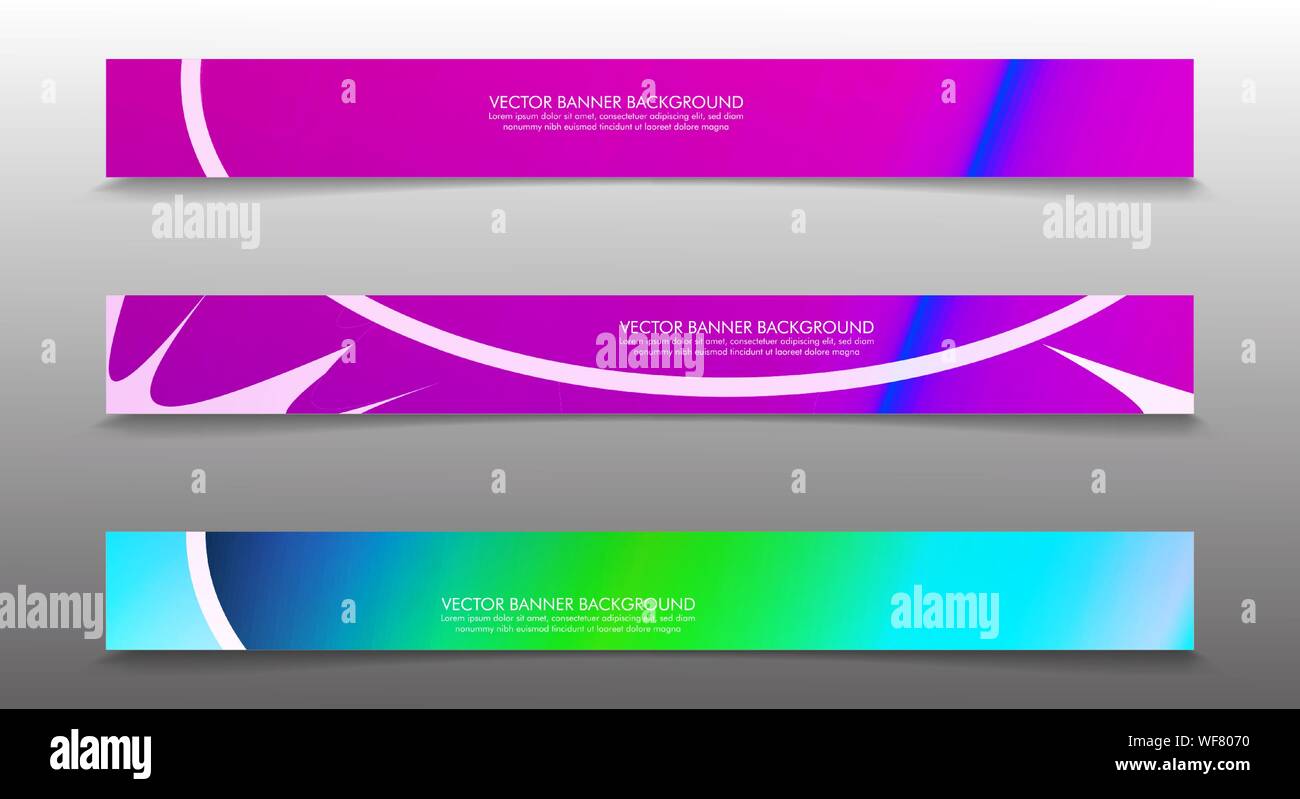 Set banner background with multicolor composition . vector design ...