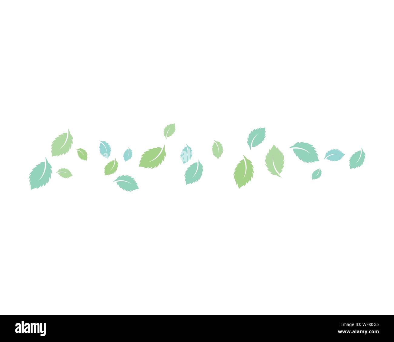 Mint leaves flat vector color icon template Stock Vector Image & Art ...