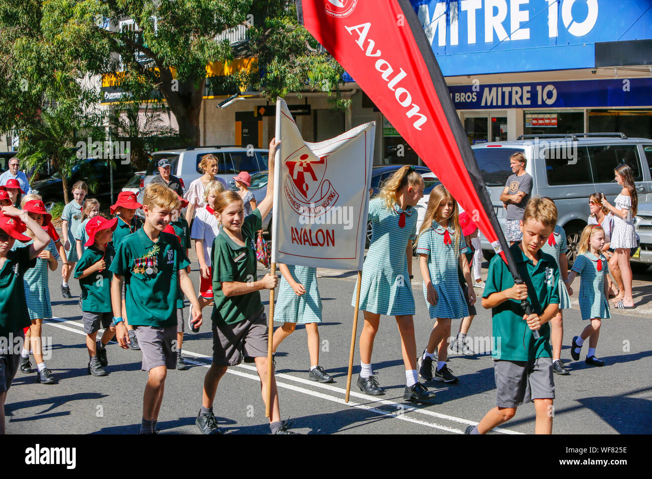 School girls marching street hi-res stock photography and images - Alamy