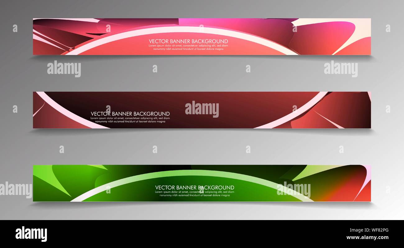 Set banner background with multicolor composition . vector design ...